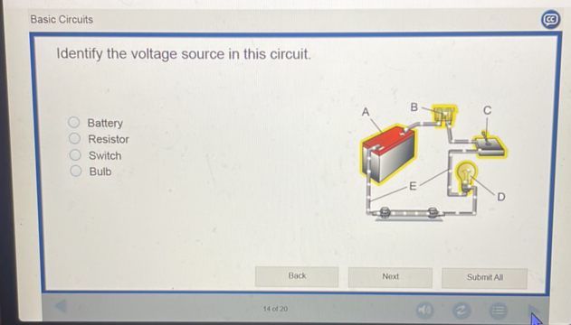 Basic Circuits Identify the voltage source | StudyX