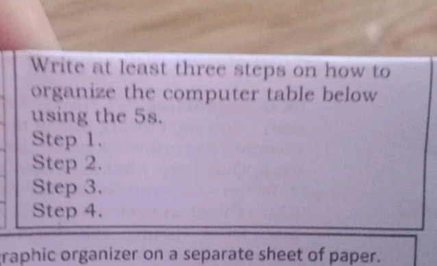 Write at least three steps on how to | StudyX