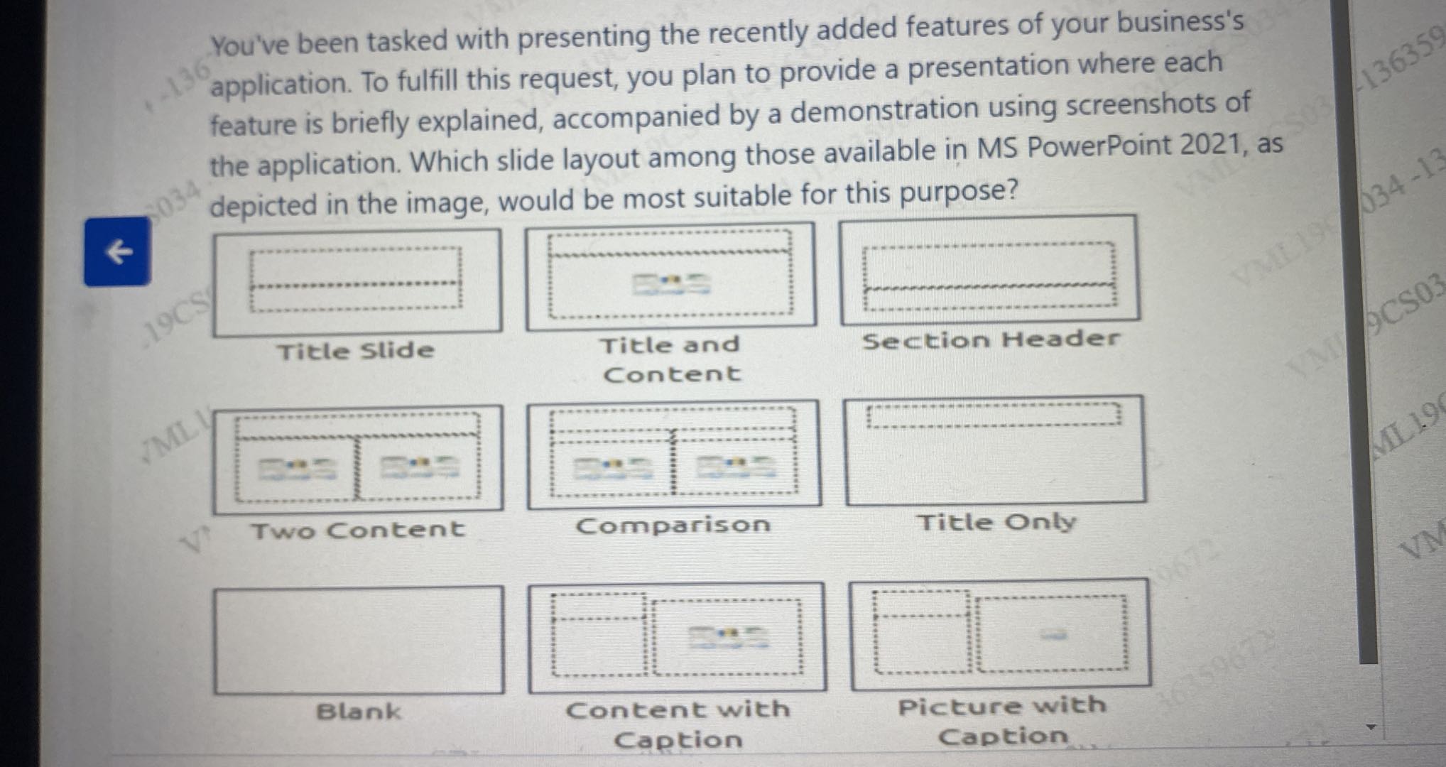 Youve been tasked with presenting the | StudyX