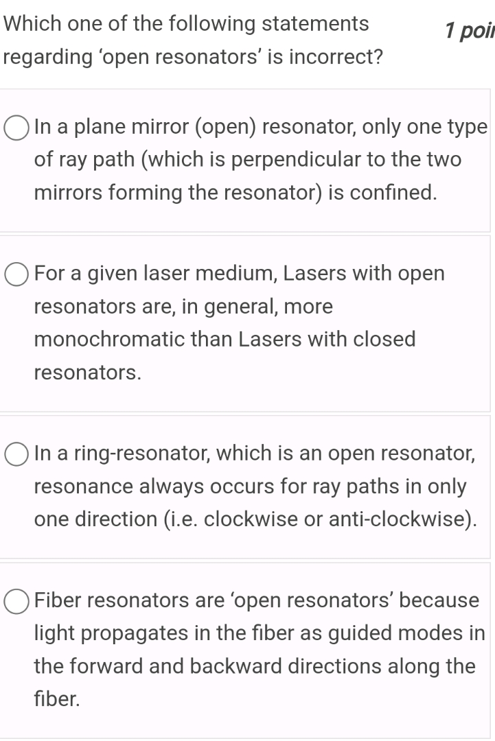 Which one of the following statements | StudyX