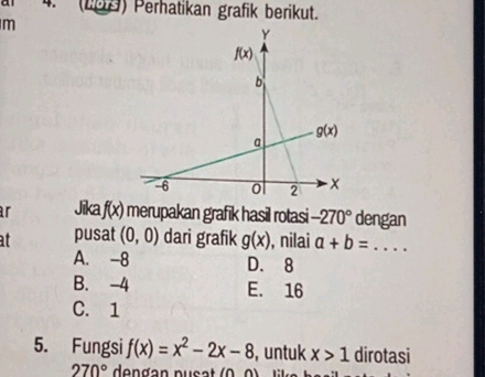 Perhatikan grafik berikut Jika f(x) | StudyX