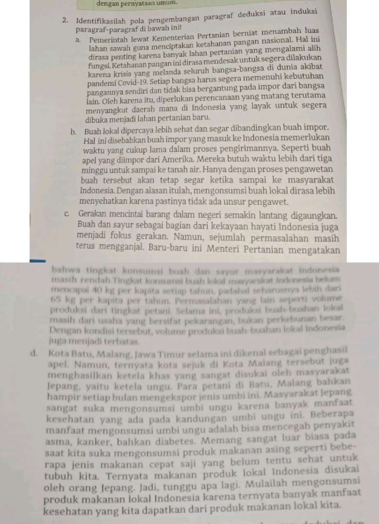 dengan pernyataan umum 2 Identifikasilah | StudyX