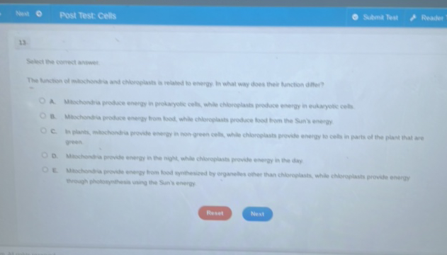 Neut Post Test Cells Sibmi Test Radter 13 | StudyX