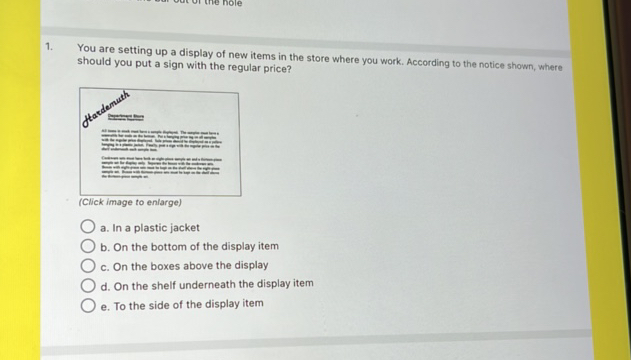 1 You are setting up a display of new items | StudyX