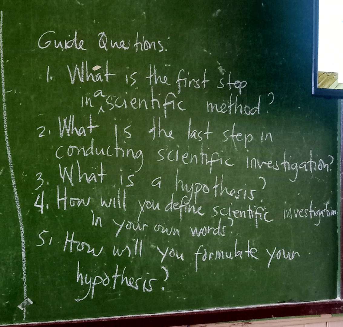 Guide Questions 1 What is the first step in | StudyX