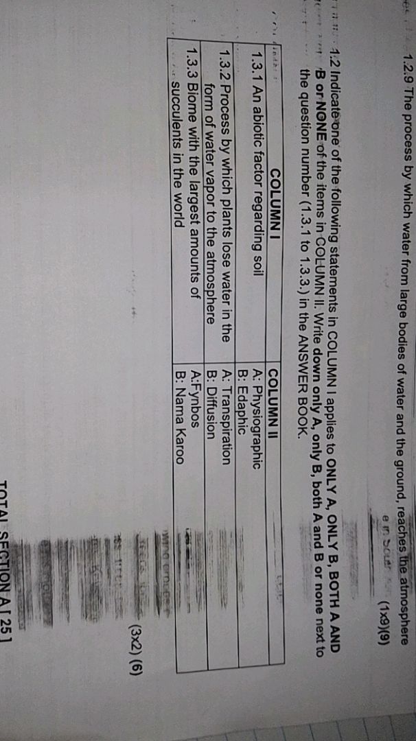 129 The process by which water from large | StudyX