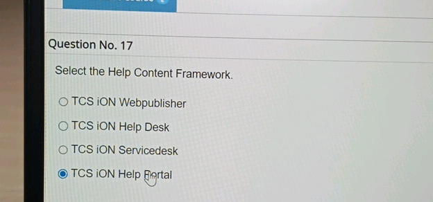 Question No 17 Select the Help Content | StudyX