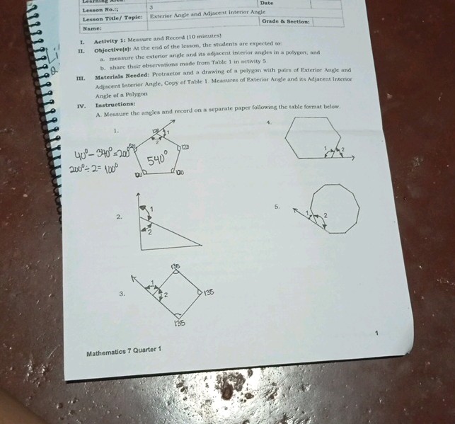 Lesson Nos 3 Date Lesson Title/ Topie | StudyX