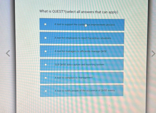 What is QUEST(select all answers that can