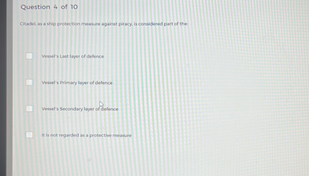 Question 4 of 10 Citadel as a ship | StudyX