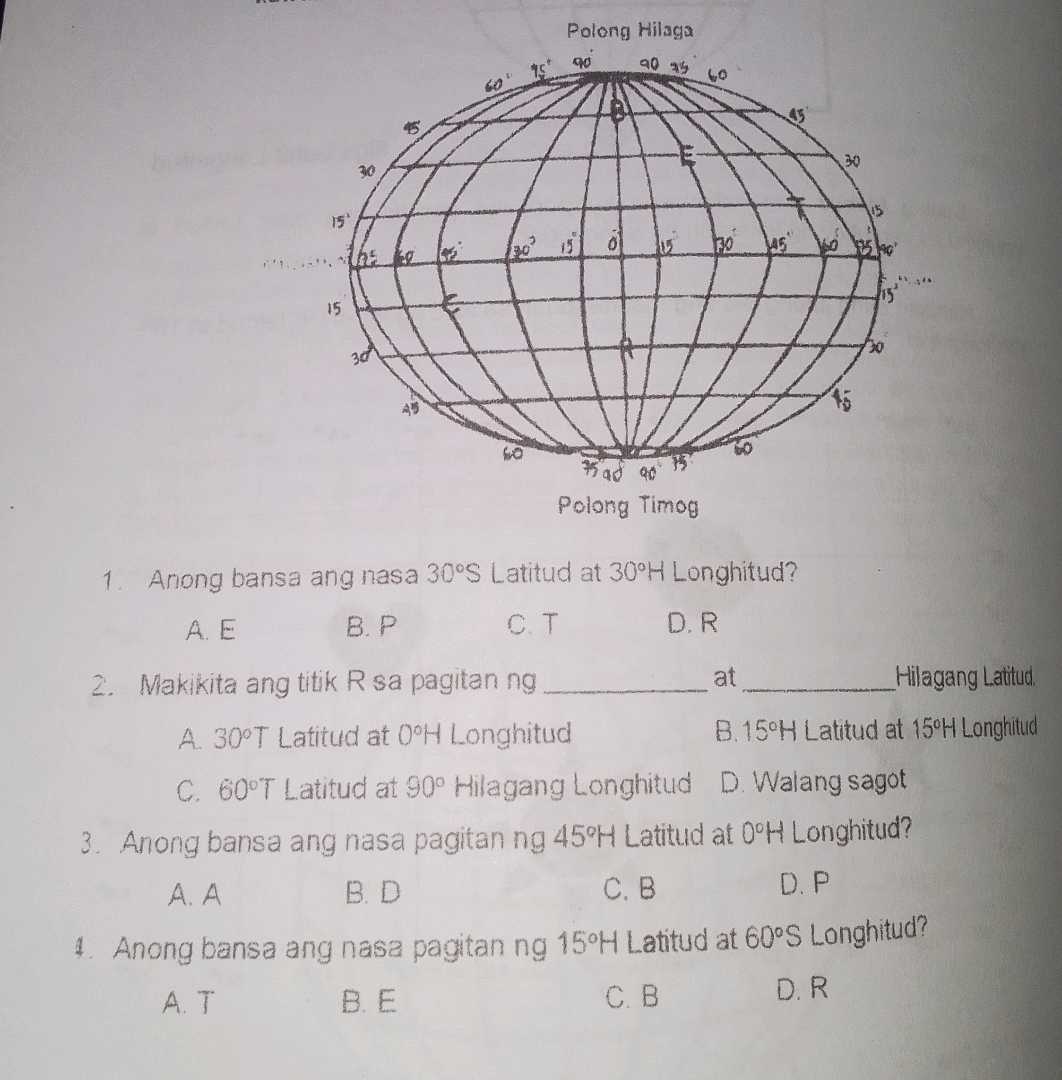 Polong Hilaga 1 Anong bansa ang nasa 30 S | StudyX