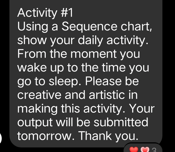 Activity 1 Using a Sequence chart show your | StudyX