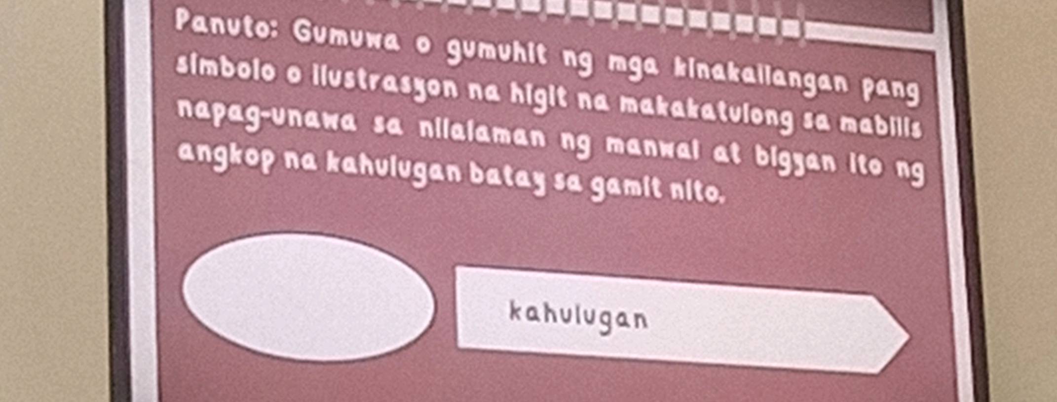Panuto Gumura o gumuhit ing mga | StudyX