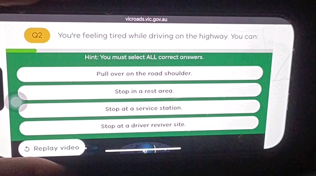 vicroadsvicgovau Q2 Youre feeling tired | StudyX