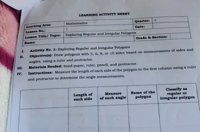LEARNING ACTIVITY SHEET lticolumn1l | StudyX