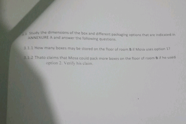 3 study the dimensions of the box and | StudyX