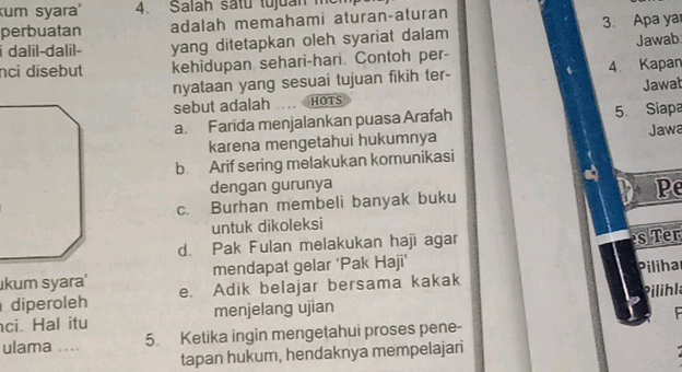 kum syara 4 Salah satu perbuatanadalah | StudyX