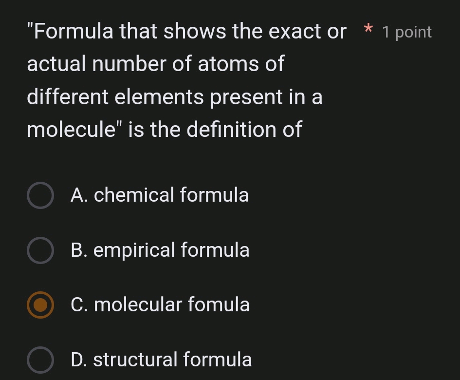 Formula that shows the exact or 1 point | StudyX