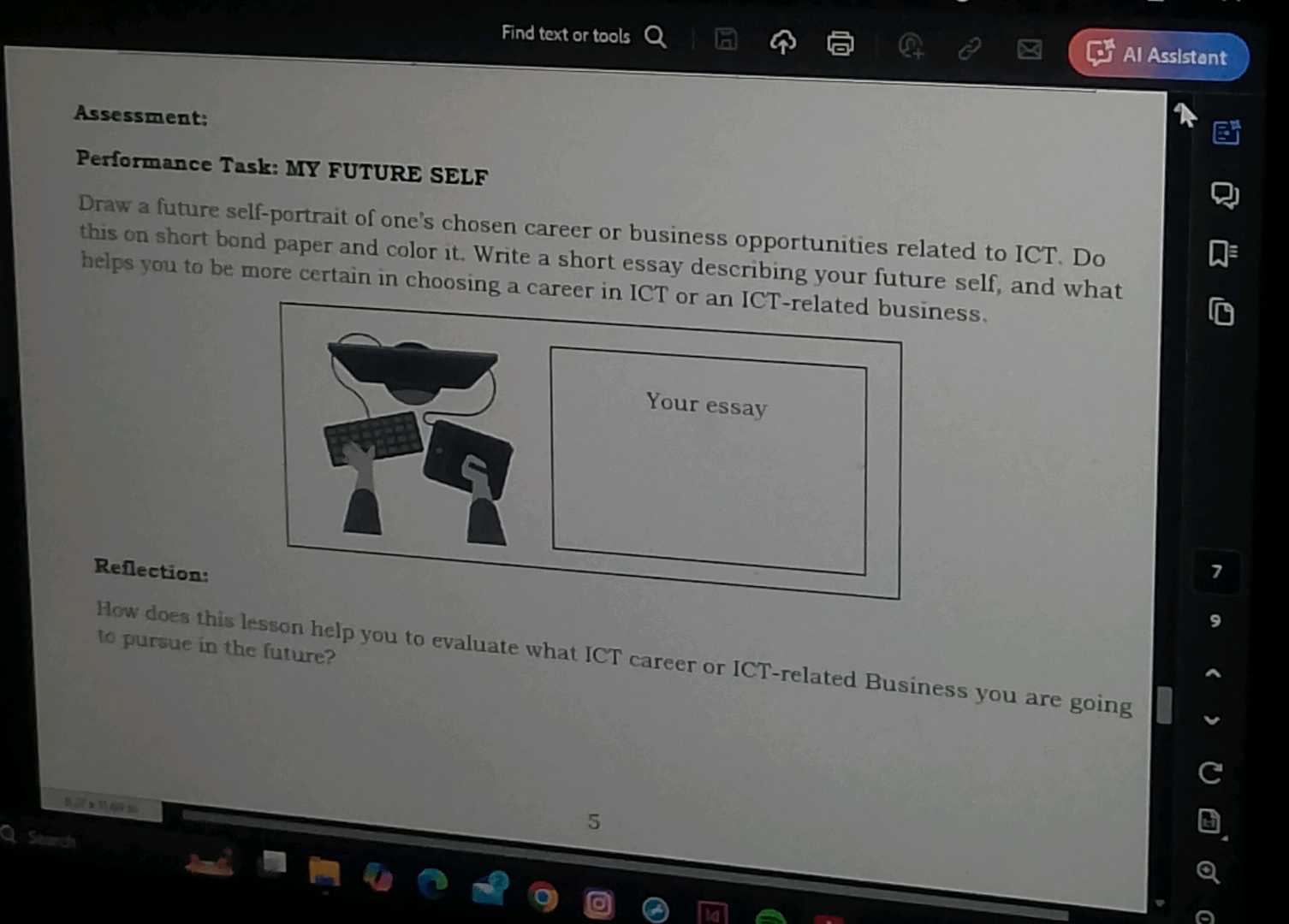 Find text or tools Assessment Performance | StudyX
