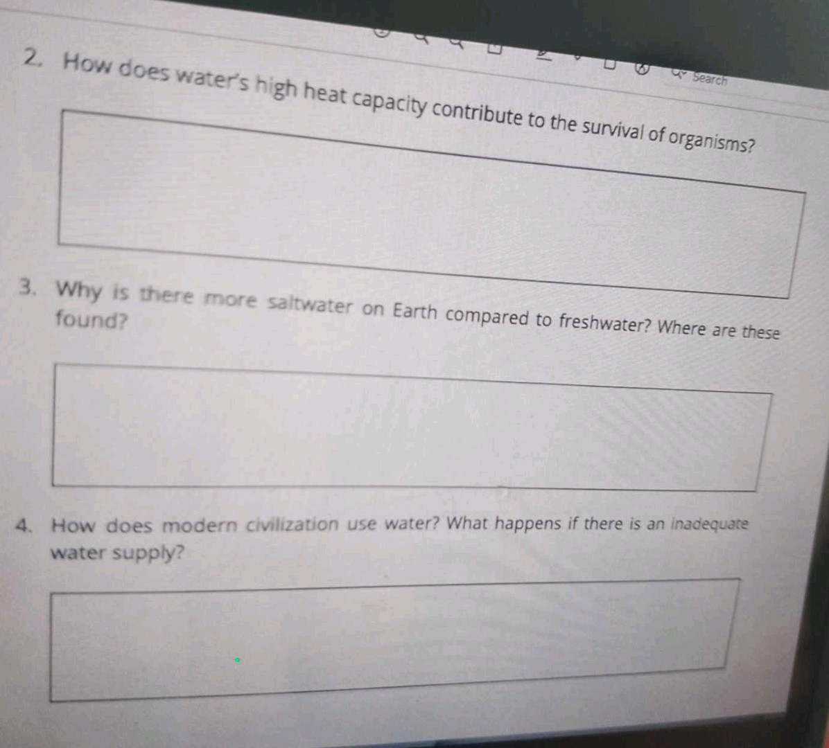 2 How does waters high heat capacity | StudyX