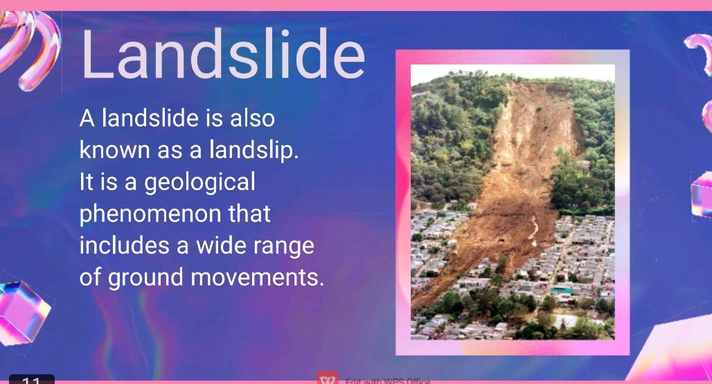 Landslide A landslide is also known as a | StudyX
