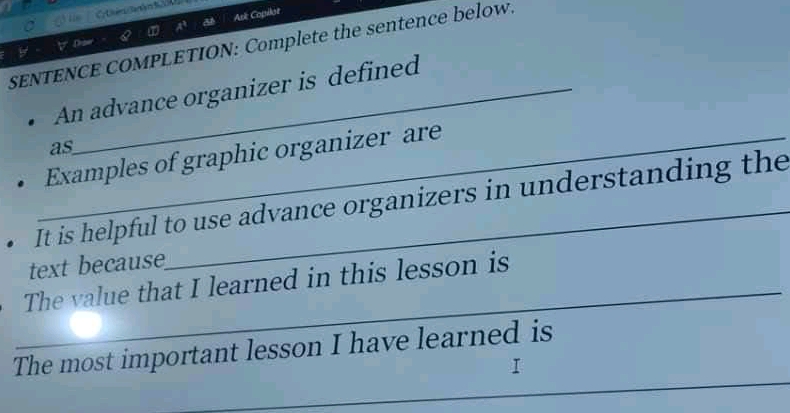 SENTENCE COMPLETION Complete the sentence | StudyX