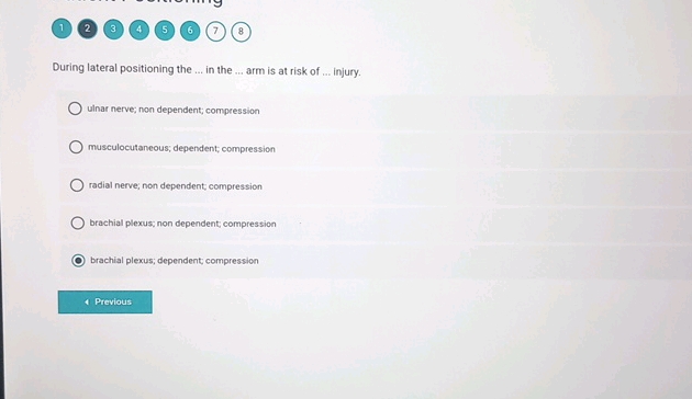 (1) (2) (3) (4) 7 (8) During lateral | StudyX