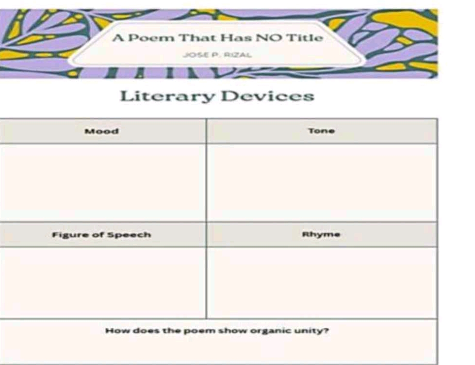 A Poem That Has NO Title NOTE A RogAL | StudyX