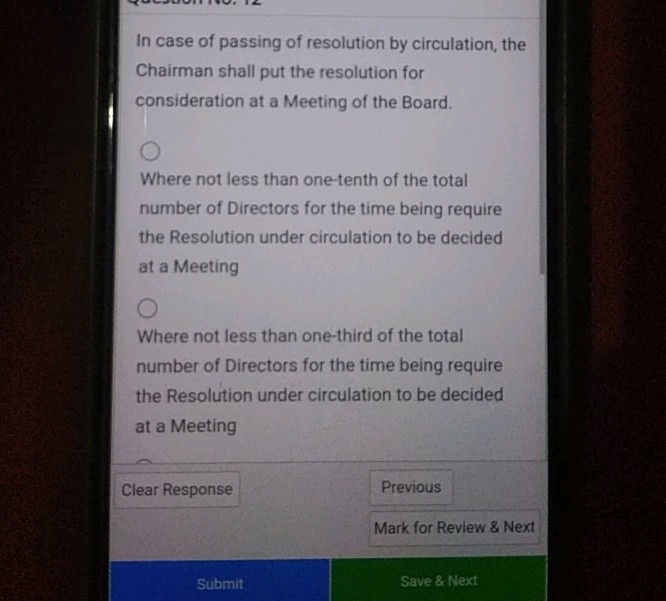 In case of passing of resolution by | StudyX