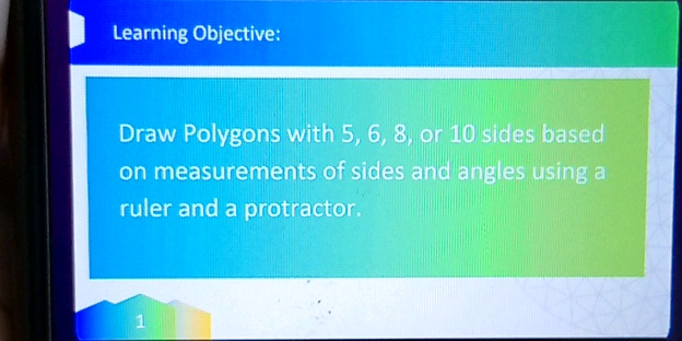 Learning Objective Draw Polygons with 568 | StudyX