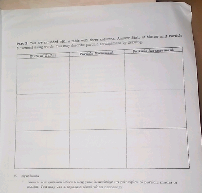 Part 2 You are provided with a table with | StudyX