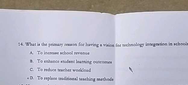 14 What is the primary reason for having a | StudyX