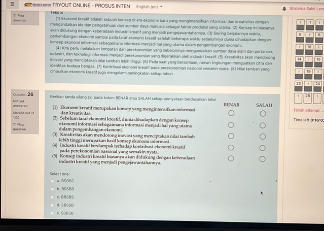 Qmasmmax TRYOUT ONLINE - PROSUS INTEN | StudyX