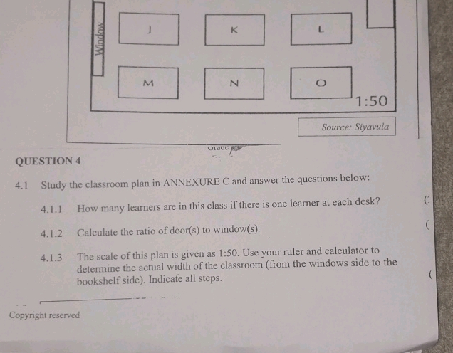 Source Siyavula QUESTION 4 41 Study the | StudyX