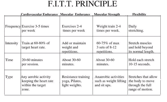 FITT PRINCIPLE lticolumn2l Cardiovascular | StudyX