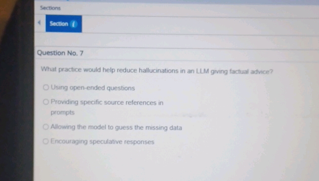 Sections Section 1 Question No 7 What | StudyX