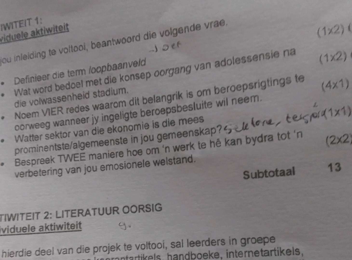 WITEIT 1 Ou inleiding te vollooi beantwoord | StudyX