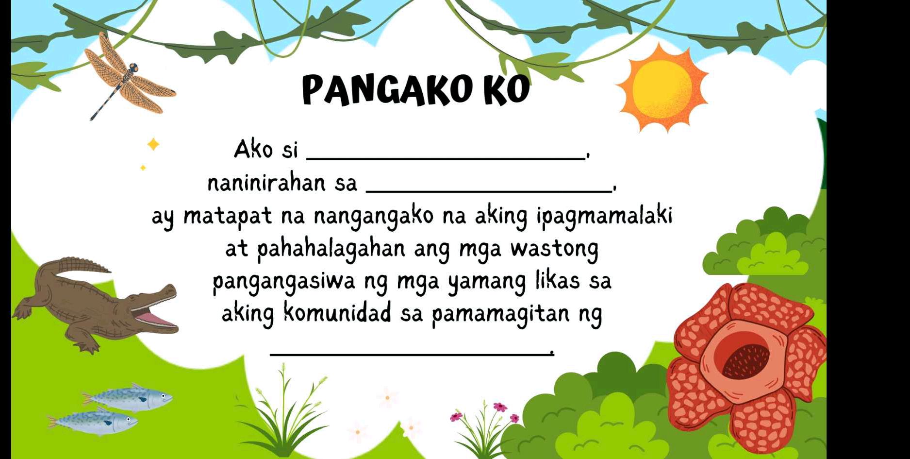 PANGAKO KO Ako si naninirahan sa ay | StudyX