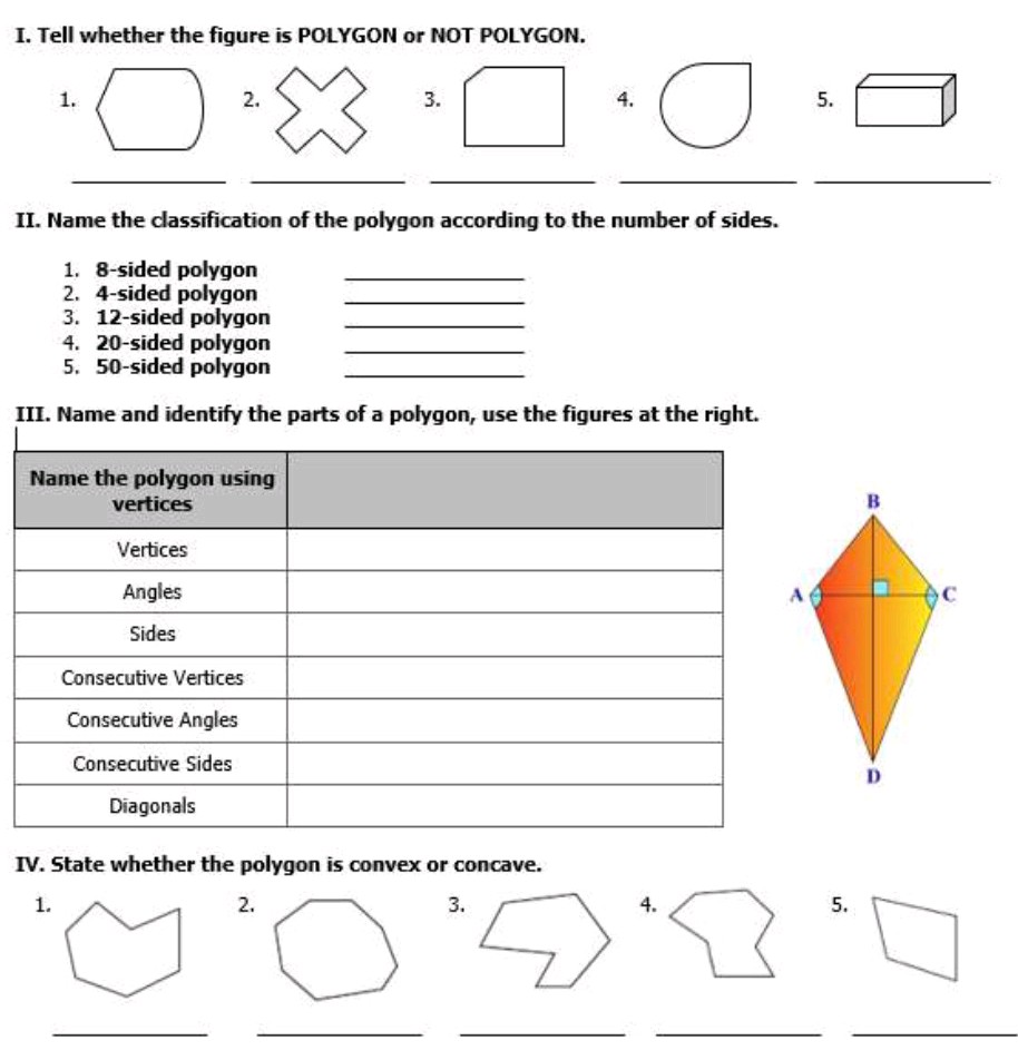 I Tell whether the figure is POLYGON or NOT | StudyX