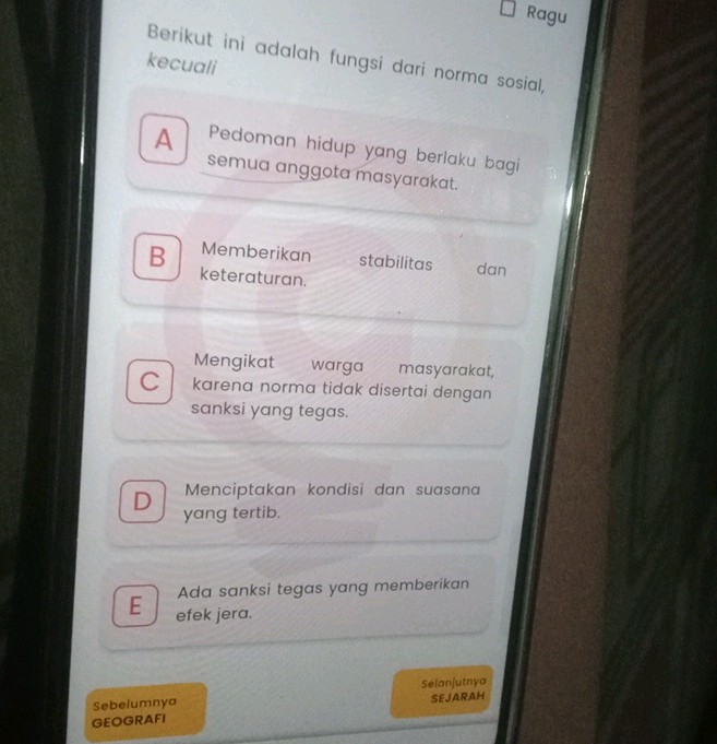 Berikut ini adalah fungsi dari norma sosial | StudyX