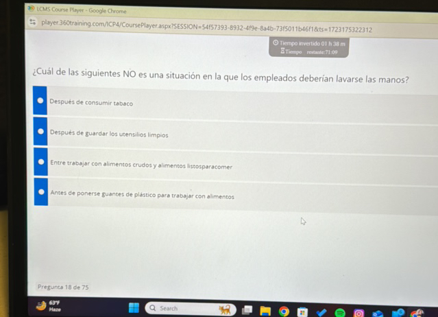 20) LCMS Course Player - Google Chrome | StudyX