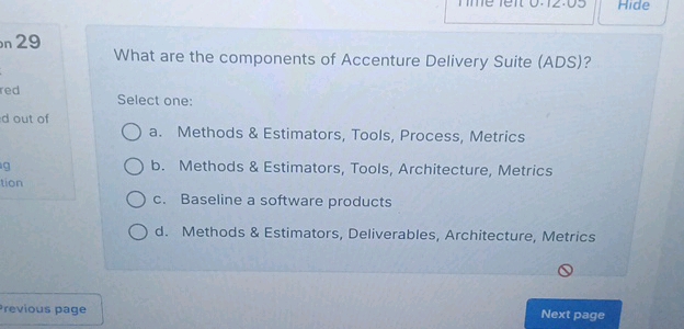 What are the components of Accenture | StudyX