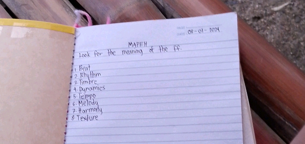 -4 08-01-9024 MAPEH look for the | StudyX