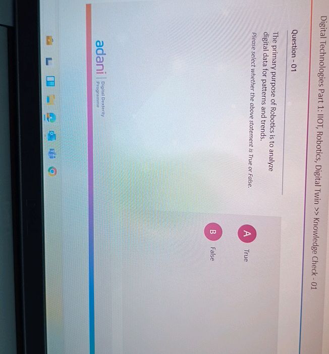 Digital Technologies Part 1 OT Robotics | StudyX