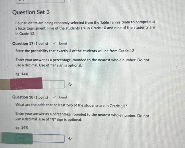 Question Set 3 Four students are being | StudyX