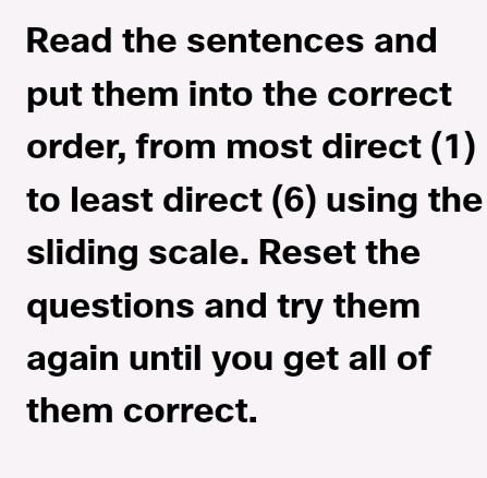 Read the sentences and put them into the | StudyX