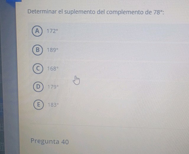 Determinar el suplemento del complemento de | StudyX