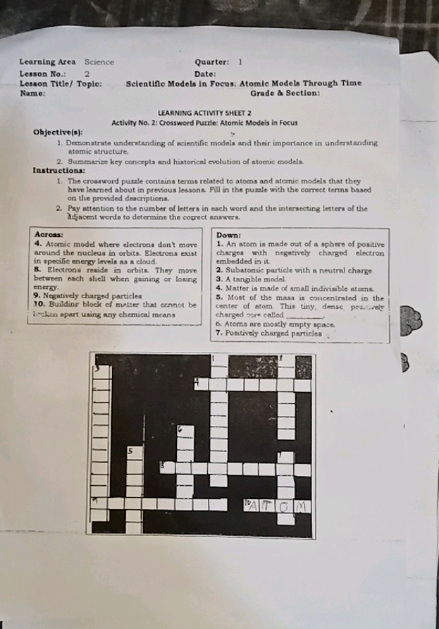 Learning Area Science Lesson No 2 Lesson | StudyX