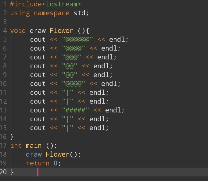 1 include using namespace std void draw | StudyX