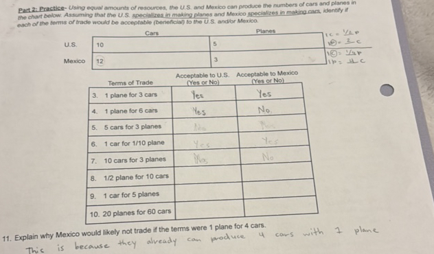 Part 2 Practice- Using equal amounts of | StudyX